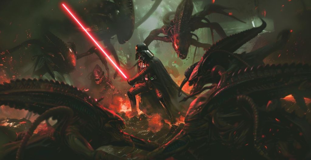 Darth Vader vs. Xenomorph: The Galactic Showdown You Never Imagined ...