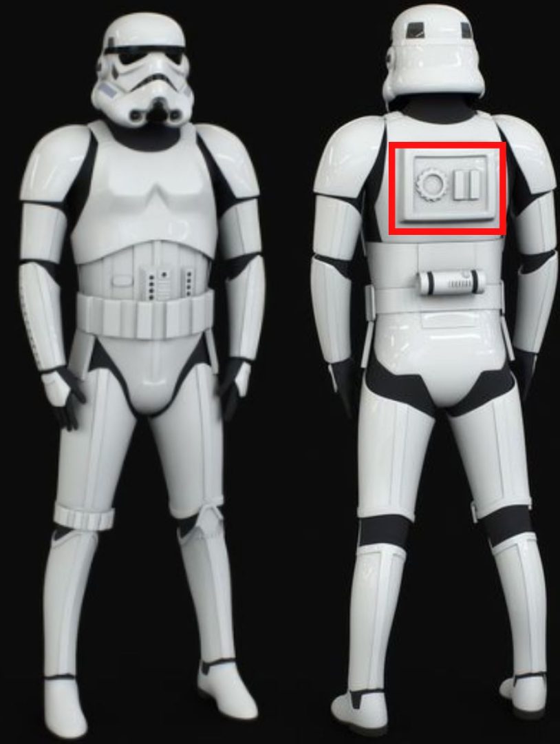 Why Do Stormtroopers Have These Small Plates With 0ll on Their Back ...