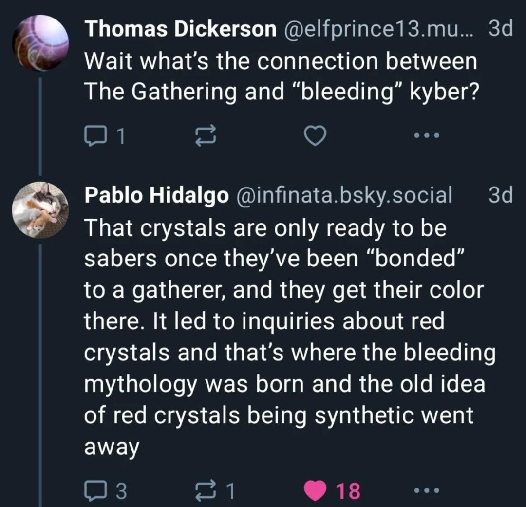 Pablo Hidalgo Reveals the Origins of the Kyber Crystal Bleeding Concept ...
