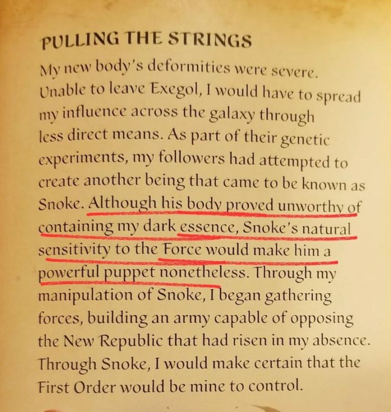 Star Wars Novel FINALLY Confirms Who Snoke Is & Full Origins - May 4 Be ...