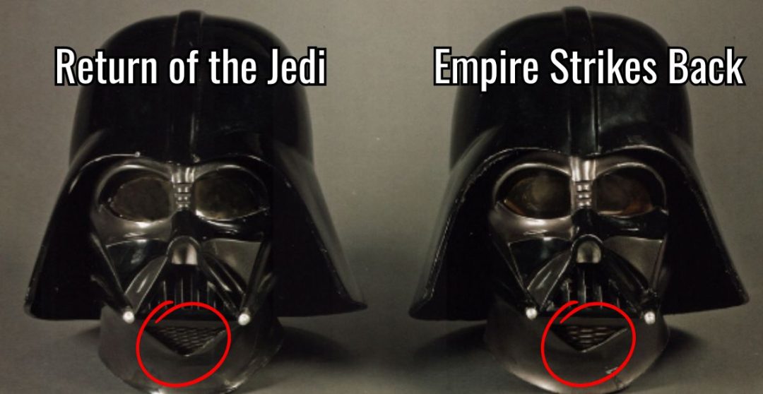 I Never Realized the Vader’s Masks Had This Much Difference Between ...