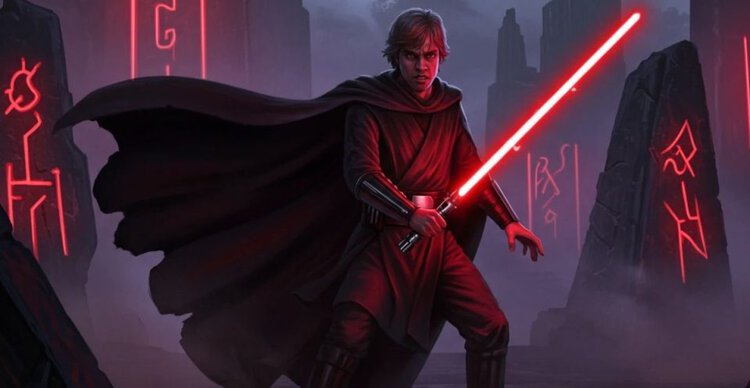 Star Wars Fans Are Just Finding Out Luke Once Had a Sith-Colored ...